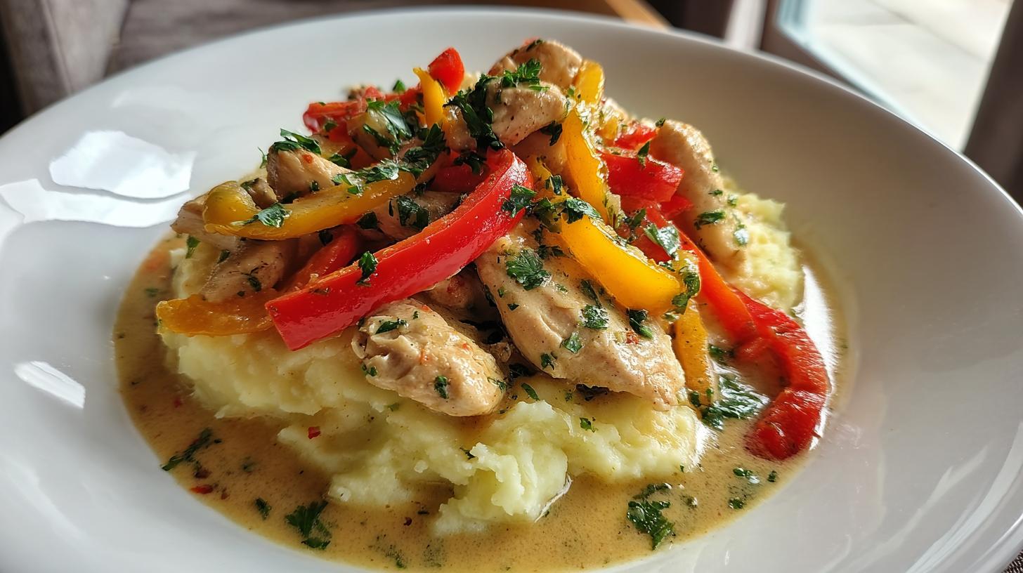 Creamy Chicken and Peppers in 40 Minutes – Comforting & Delicious