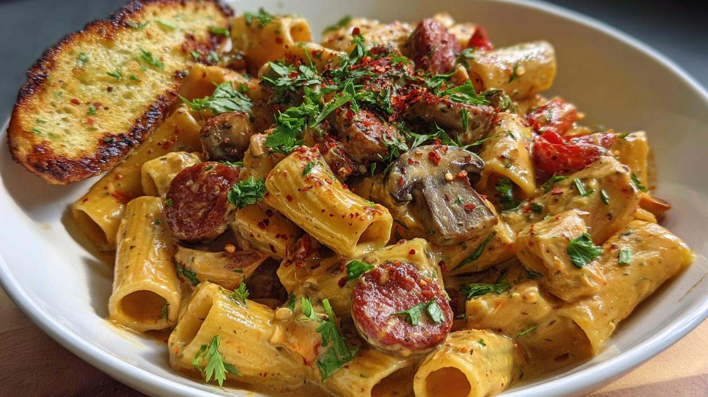 Irresistible 30-Minute Creamy Chicken Rigatoni Bliss